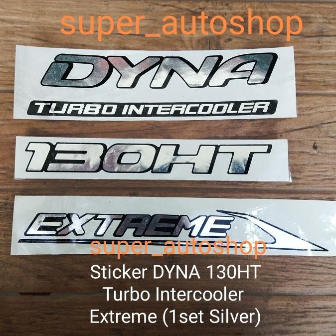 Dyna 130HT Turbo Intercooler Extreme Silver Sticker | Shopee Philippines