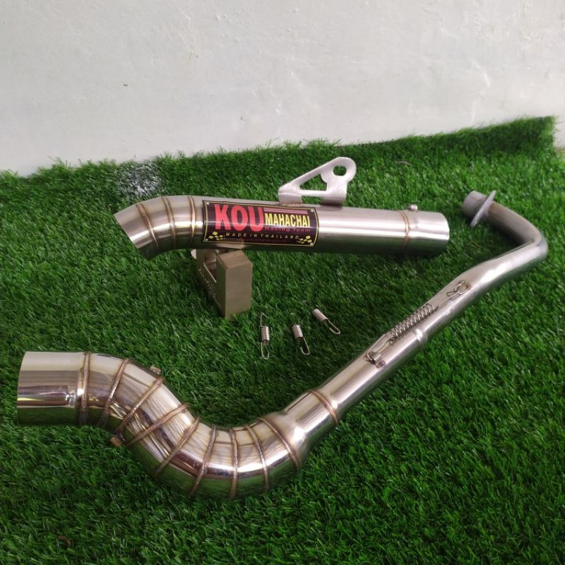 Kou mahachai open pipe canister tube type inlet 51mm and big elbow for ...