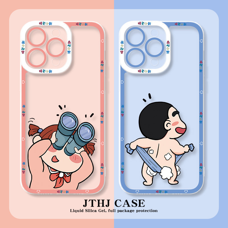 Aesthetic Crayon Shin Chan Cartoon Casing Redmi 15C Note 14 5G Note 14 ...