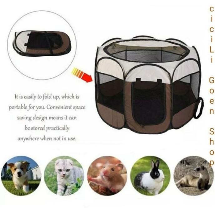 TENDA Folding Animal Cage Dog Cat Cage Animal House Tent Fence BS ...