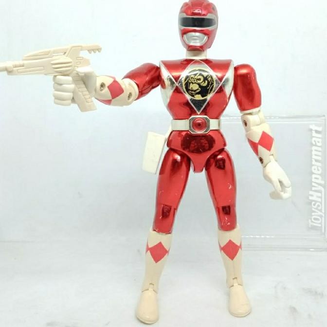 MERAH Original Power Rangers Metallic Red Ranger Bandai vintage Red ...