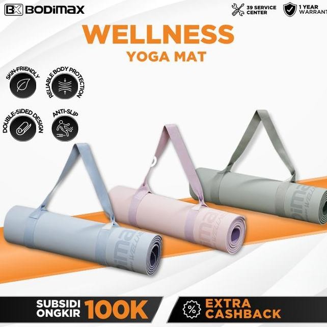 Bodima Wellne Tpe Yoga Mat 8Mm Matra Thick Anti-Lip Style | Shopee ...