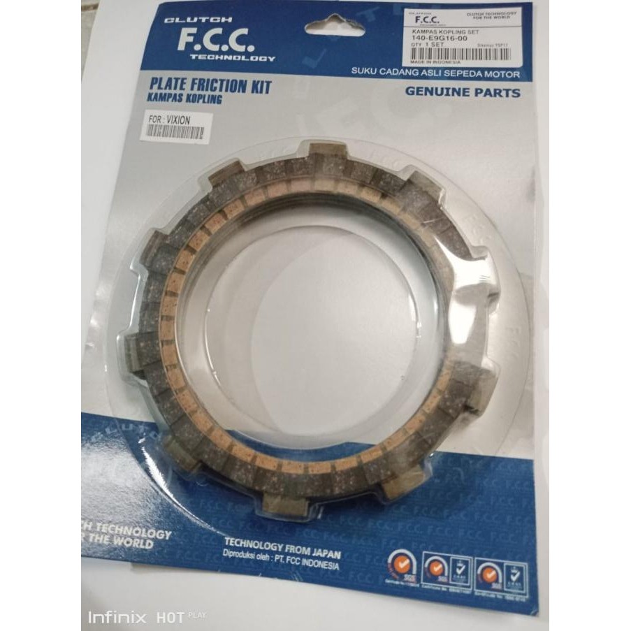 Ready vixion fcc clutch plate original vixion fcc clutch lining ...