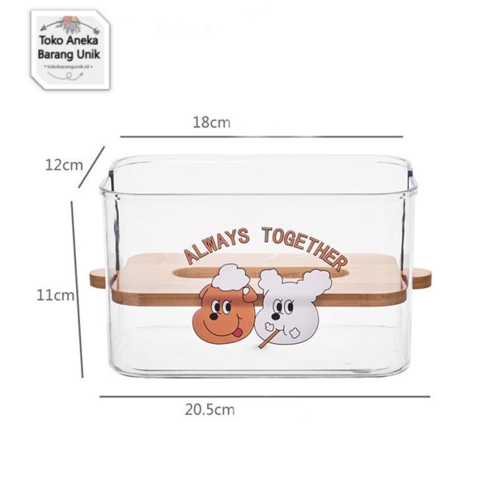 Get PREMIUM TISSUE BOX ACRYLIC TISSUE PLACE BAMBOO CHARACTER TISSUE BOX ...