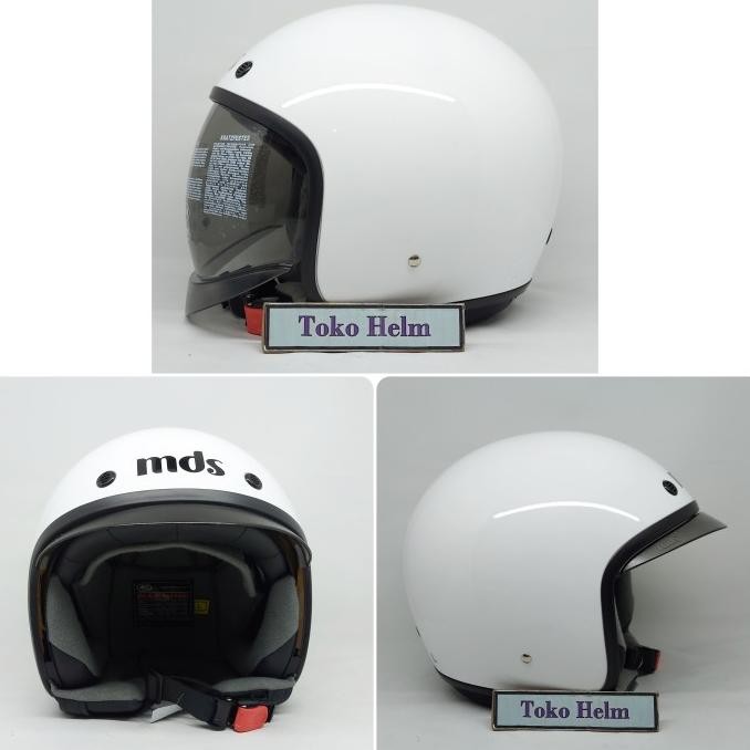HALF FACE MDS MAGNUM HELMET RETRO SNI READY | Shopee Philippines
