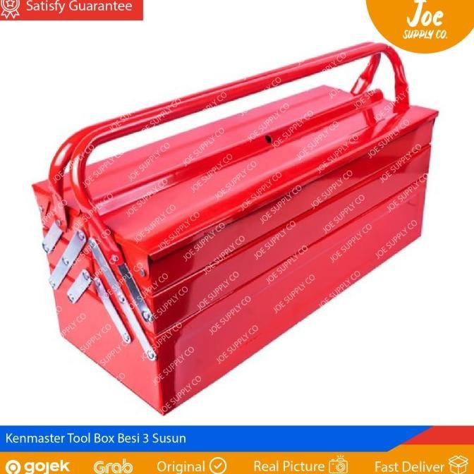 KENMASTER TOOL BOX LARGE 3 IRON TOOLBOX STACKING SHELVES - ORIGINAL AND ...