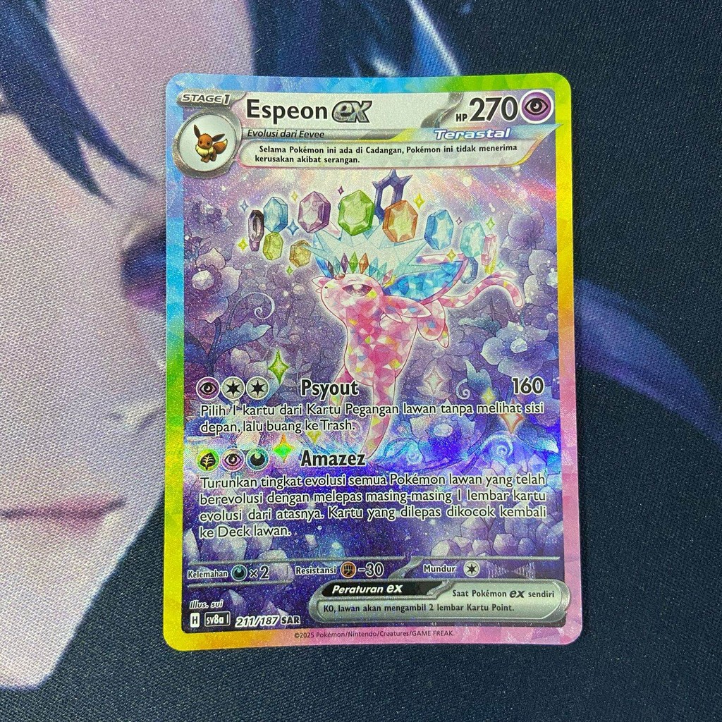 Pokemon (ID) espeon ex - SV8a 211/187 - SAR | Shopee Philippines