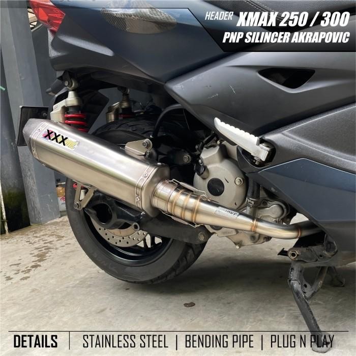 Yamaha xmax 250 pnp exhaust Header, Original Akrapovic exhaust | Shopee ...