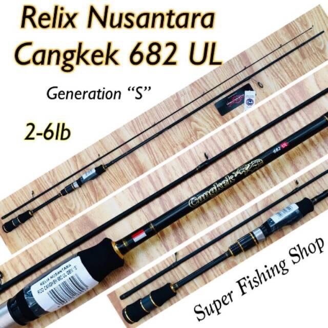 Relix Nusantara Cangek 682UL Gen S Ultralight Fishing Rod | Shopee ...