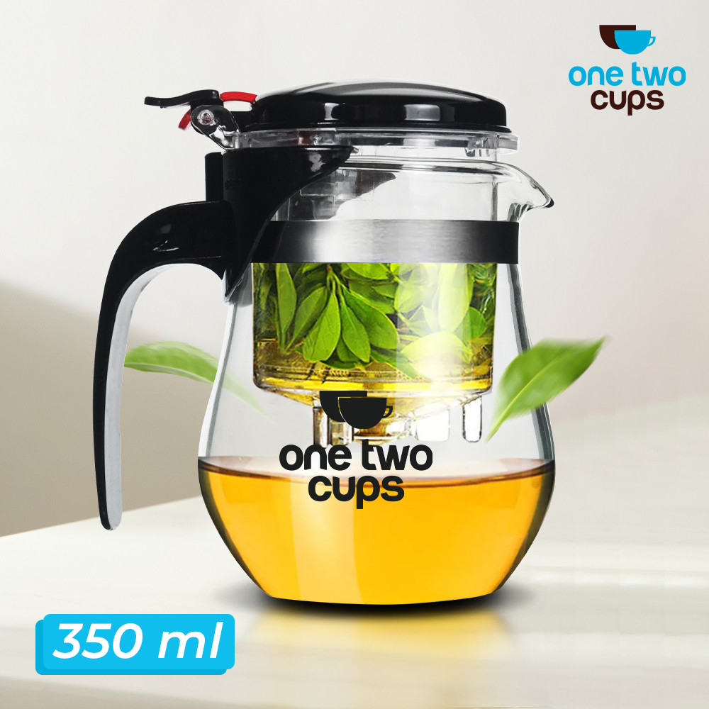 350ml Infuser Teapot Heat Resistant Strainer Glass Tea Pot | Shopee ...