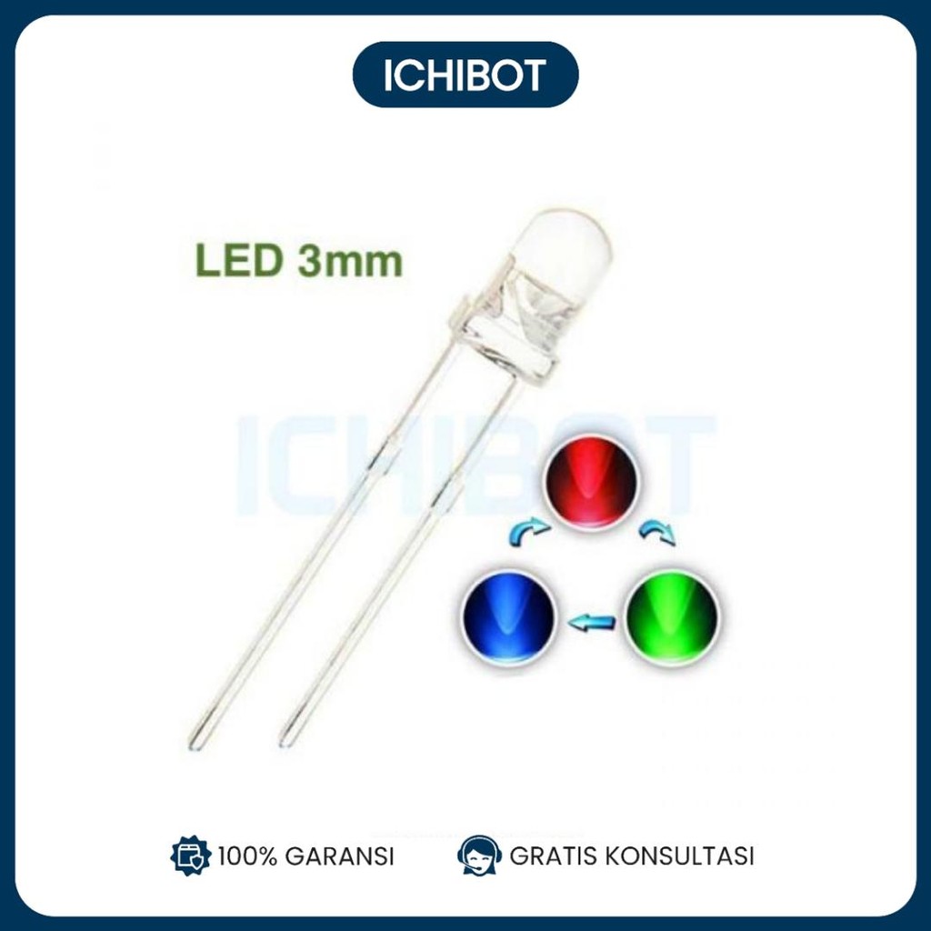 3mm Automatic Blink Flashing Color Led 2 Pin - Fast | Shopee Philippines