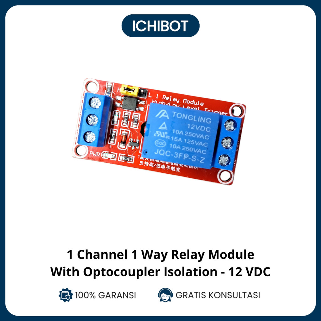 1 Channel 1 Ch 1-way relay module 12V With Optocoupler Insulation ...