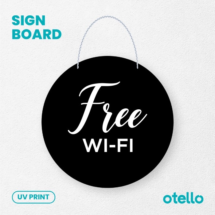 Free Wifi Sign Board Acrylic Restaurant Shop Signage Acrylic Label ...