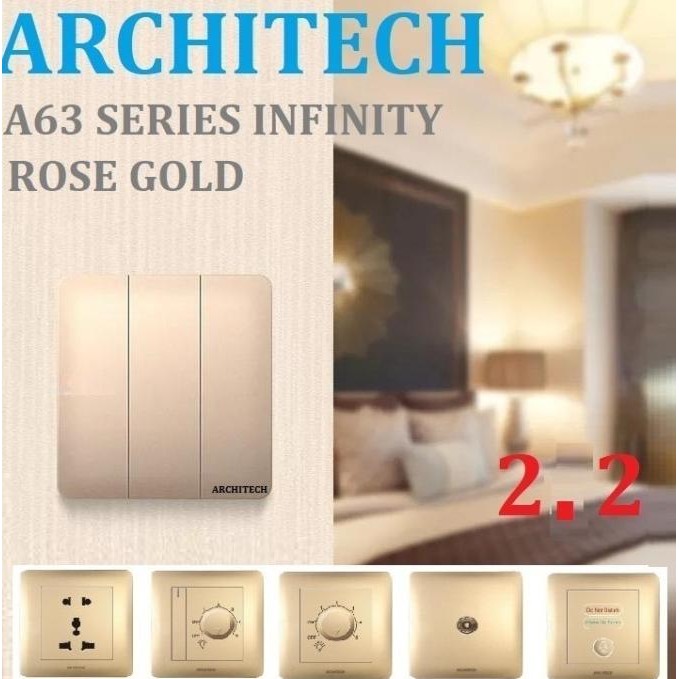 ARCHITECH INFINITY A63 2.2 GOLD SERIES NEW LIGHT SWITCH / SWITCH ...