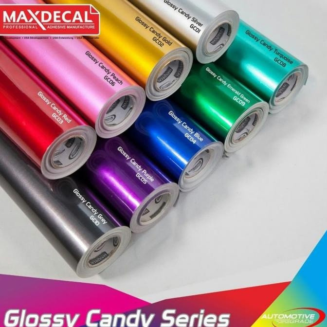 MAXDECAL GC glossy Candy Metallic gloss 50cm Roll Premium Wrap ...