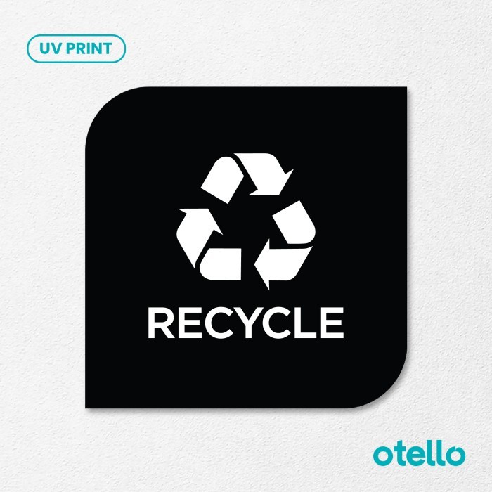 Recycle Signage Board Acrylic Wall Mount Acrylic Board | Shopee Philippines