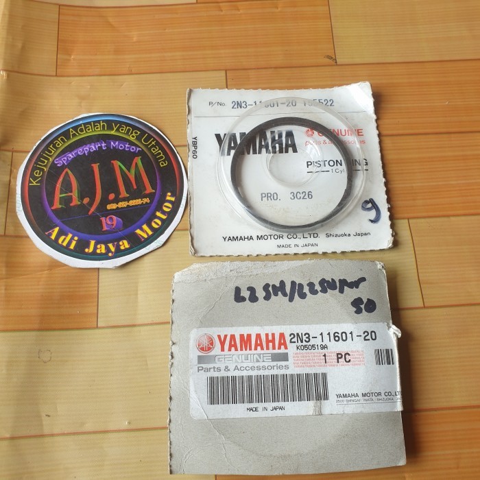 Yamaha L2Sn L2Super 2N3 Thin Piston Piston Ring Oversize Os 50 Original ...