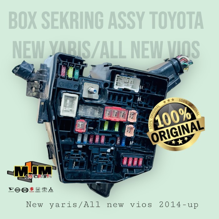 Original toyota new yaris all new vios 2014-up fuse Box assembly ...