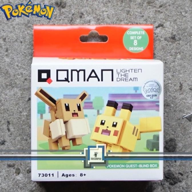 Qman Pokemon Quest 73011 Blind Box Toy Brick Blocks Mystery Box ...