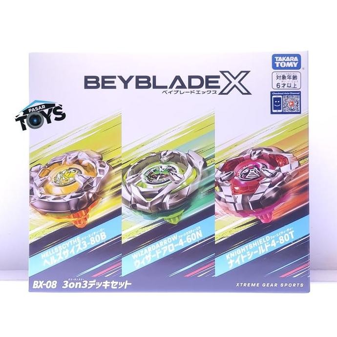Beyblade X BeybladeX 3on3 Deck Set BX-08 Takara Tomy | Shopee Philippines