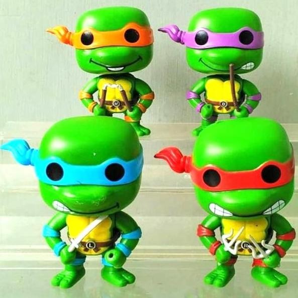 ACTION FIGURE POP TMNT TEENAGE MUTANT NINJA TURTLES SET | Shopee ...