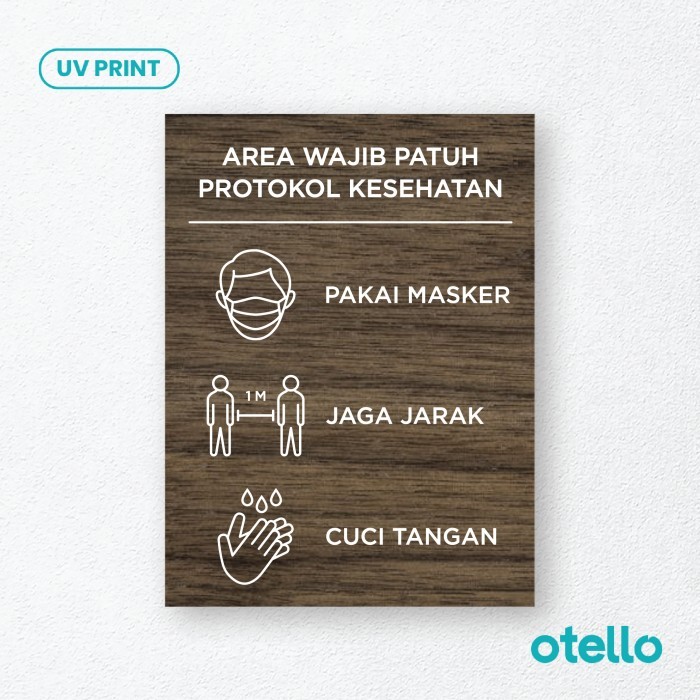 Must Comply with Health Protocols Printed Wooden Sign Boards for Room ...