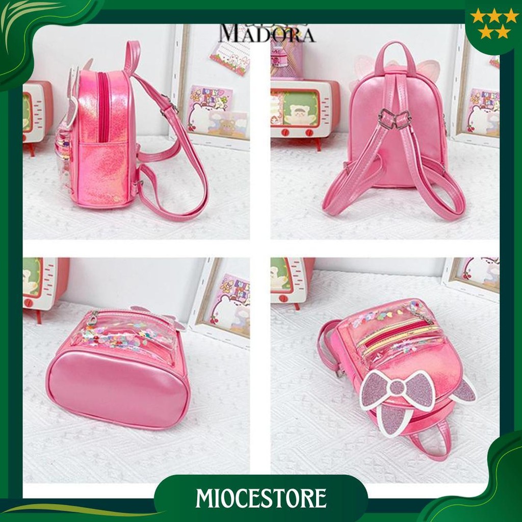 Madora Neko Ribbon Backpack for Women Children School Mini Backpack ...