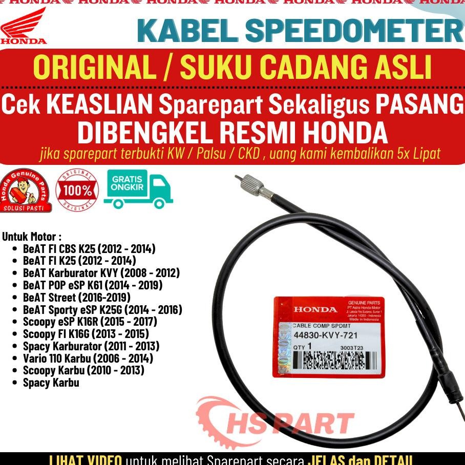 Speedometer Cable Beat Fi Esp POP Street Scoopy Spacy Fi Karbu Vario ...