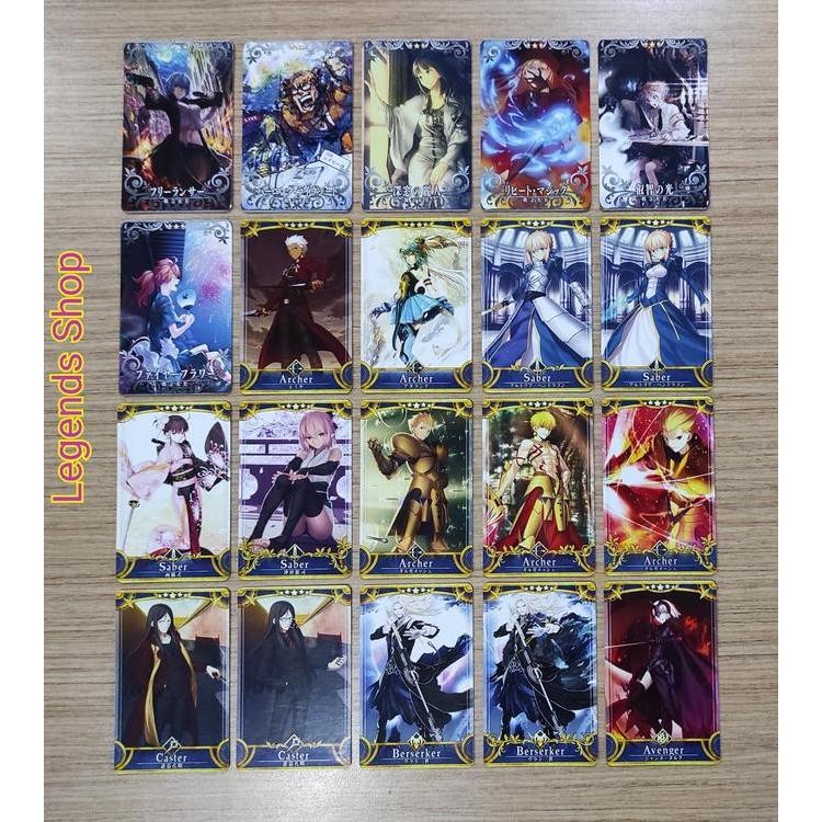 Fate Grand Order Anime FGO Arcade Essence Servant Card Set F Rare ...