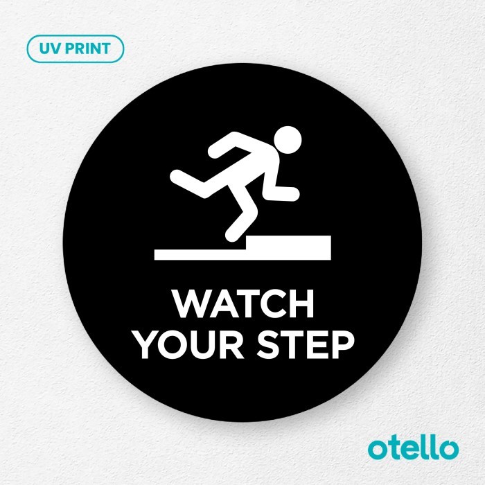 Watch Your Step Signage Acrylic Sign Board Acrylic Room Label Board ...