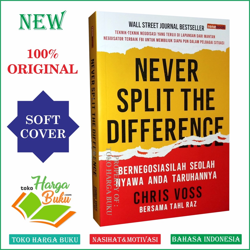 Never Split The Difference Is Negotiating As Life You Put Chris Voss - Rene TUROS | Shopee ...