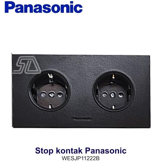 Panasonic Socket Schuko Style E WESJP11222B 2 Gang Child Protection ...