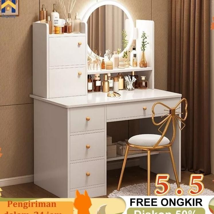 Dressing Table with LED lights Put Glass Dressing Table Modern ...
