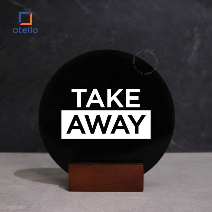 Take Away Sign Board Acrylic Table Table Signage Cafe Sitting Acrylic ...