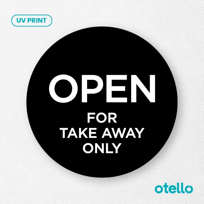 Open for Take Away Only Acrylic Signage Restaurant Acrylic Sign Board ...