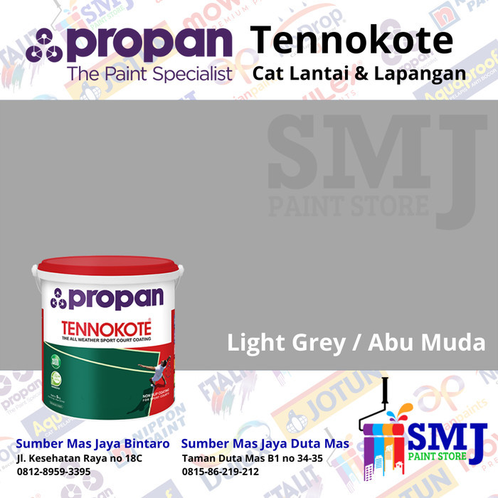 PROPAN TENNOKOTE Basketball Tennis Court Paint LIGHT Gray LIGHT GRAY ...