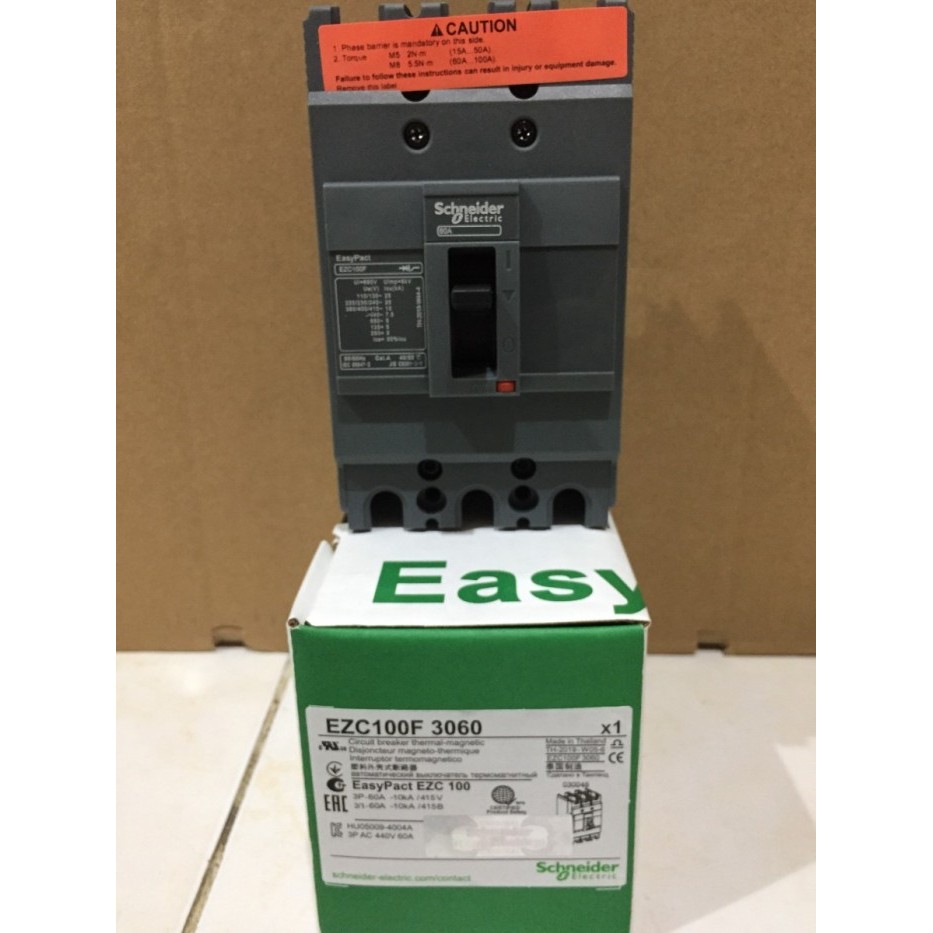 Mccb Ezc100F 3Pole 60A 10Ka 415Vac Ezc100F 3P 60A | Shopee Philippines