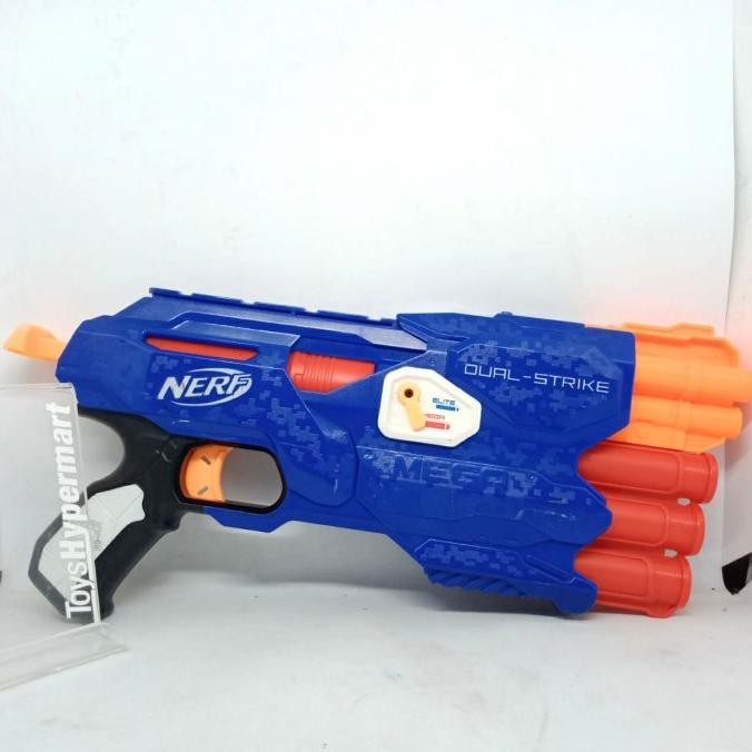 ORIGINAL NERF MEGA Dual strike N-strike ELITE HASBRO Dual-strike Blast ...