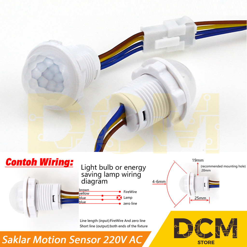 Automatic Motion Sensor Switch /PIR Motion Sensor Detector 220V AC 220V ...