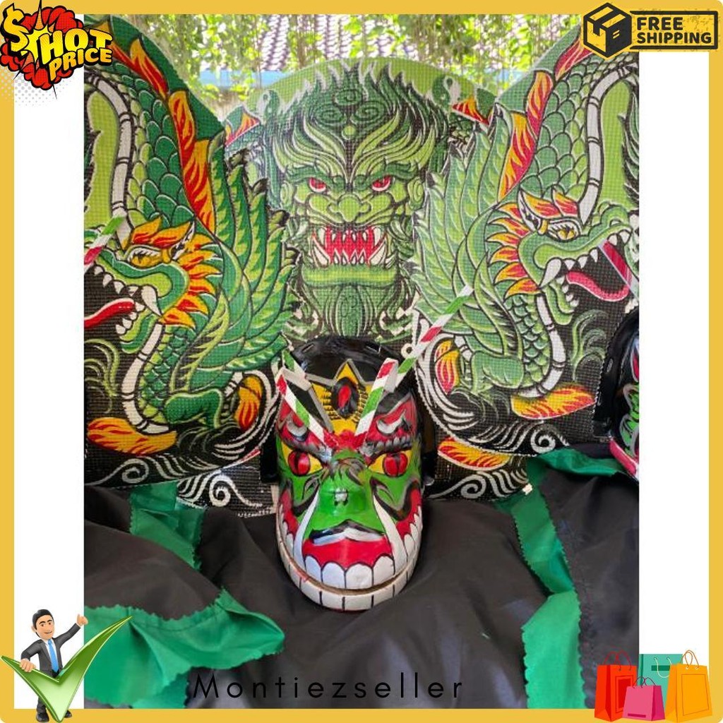 Barongan |Barongan Wooden Devil Version, Bonus Kemul, Long Crown, Just ...