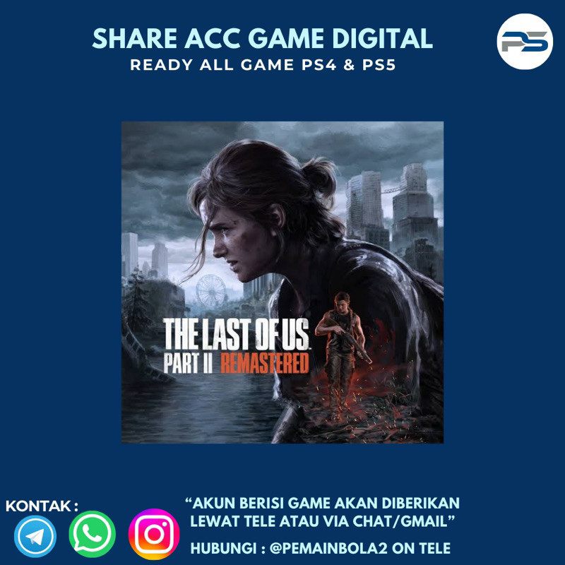 The Last of Us Part II Remastered, Tlou 2 PS4 & PS5 - Digital Games ...