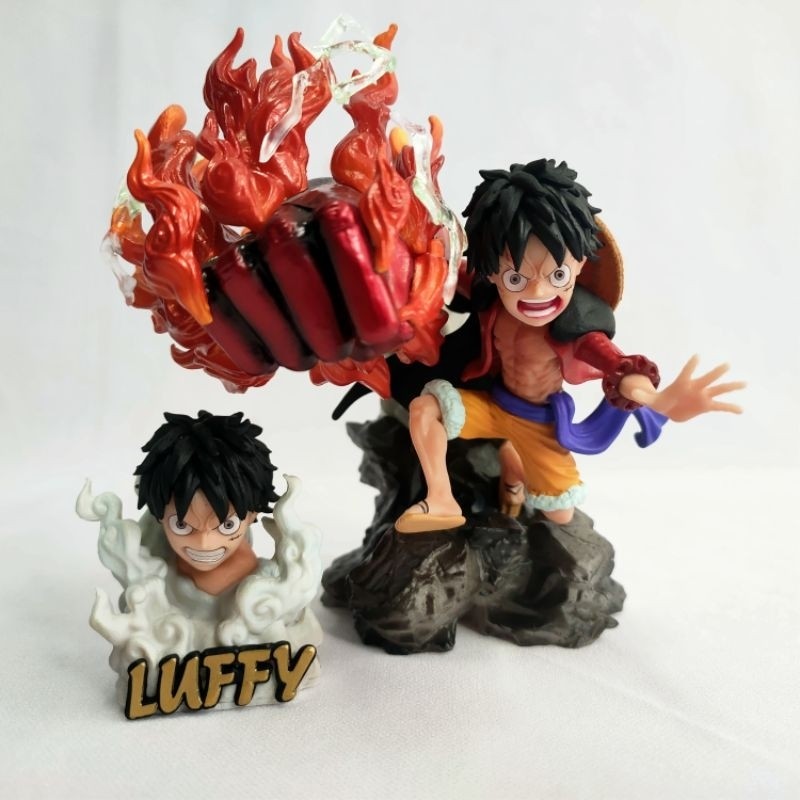 LUFFY GEAR 3RD 2 FACE 1 PCS ONE PIECE FIGURE | Shopee Philippines