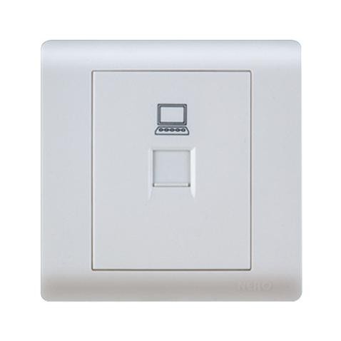 NERO WIRING DEVICE F16PCA 1 Gang Data Outlet CAT6 with Shutter | Shopee ...
