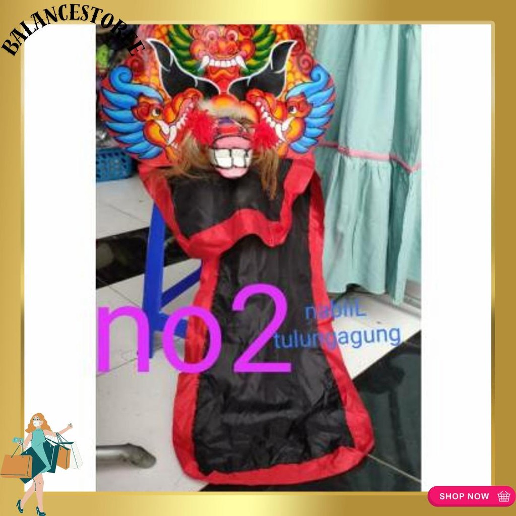 K3- 3 children's wooden barongan no. 123 has gondel and gongseng ...