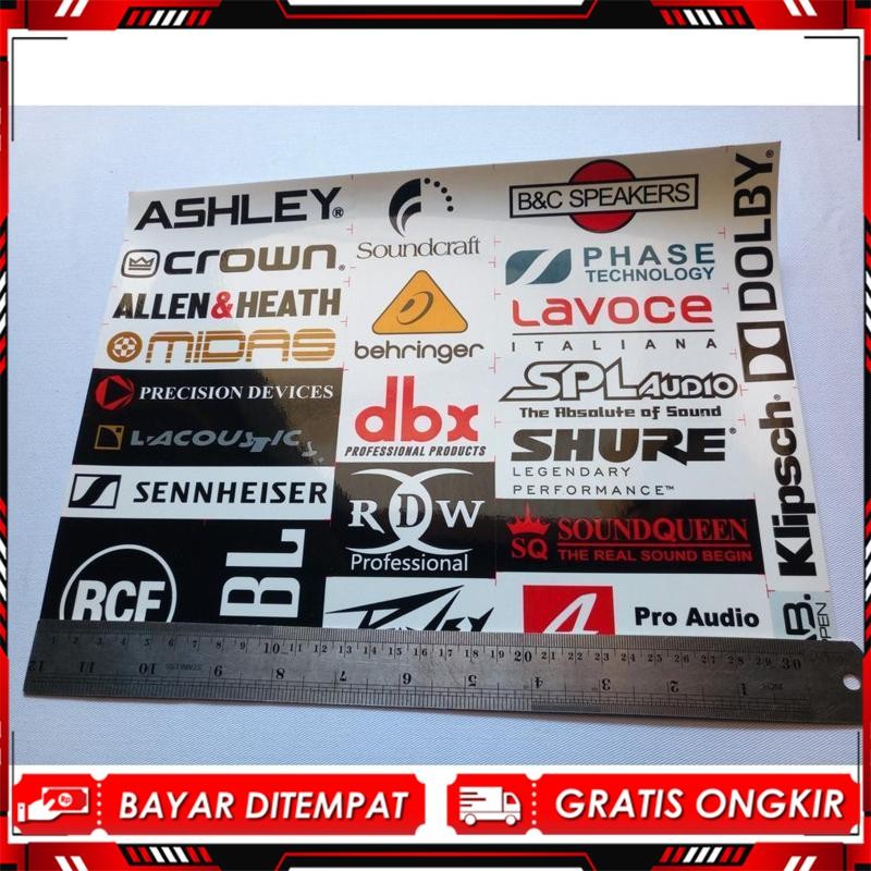 Guaranteed SOUND SYSTEM STICKERS CONTENTS 34 / 24 PREMIUM WATERPROOF ...