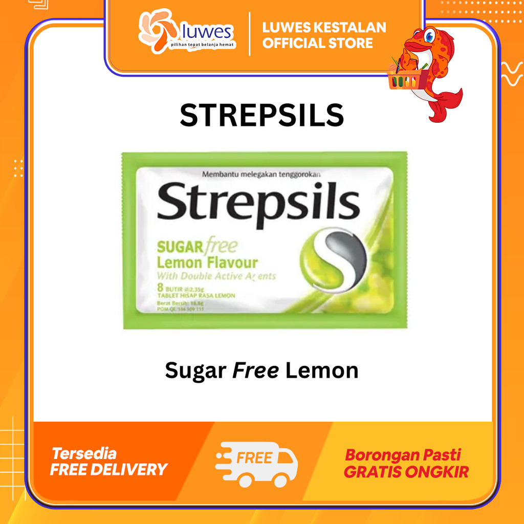 Strepsils Sugar Free Lemon Contents 8 Grains x 2.6 grams (BUY 1 GET 1 ...
