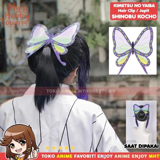 Shinobu Kocho Hair Clip Cosplay Costume Property Kimetsu no Yaiba ...