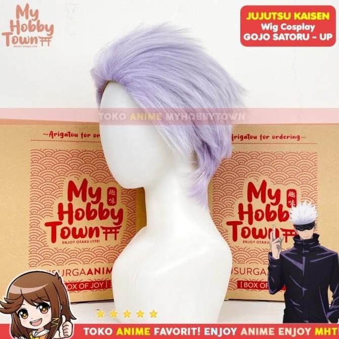 Jujutsu Kaisen Anime Cosplay Wig : Gojo Satoru Silver Gray | Shopee ...