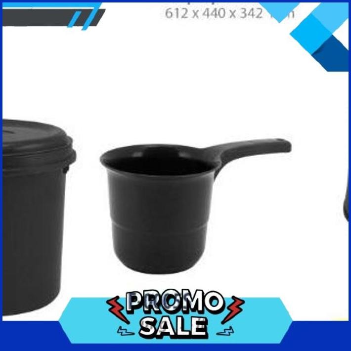 Black Plastic Water Dipper Durable Strong Thick Premium Onyx Capacity 1 ...