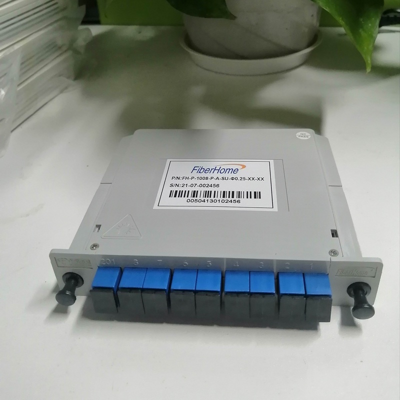 10pcs 1 To 8 Optical Fiber Splitter Cassette type all blue Fiberhome ...